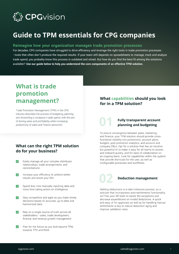A Guide to Trade Promotion Management for CPG Companies